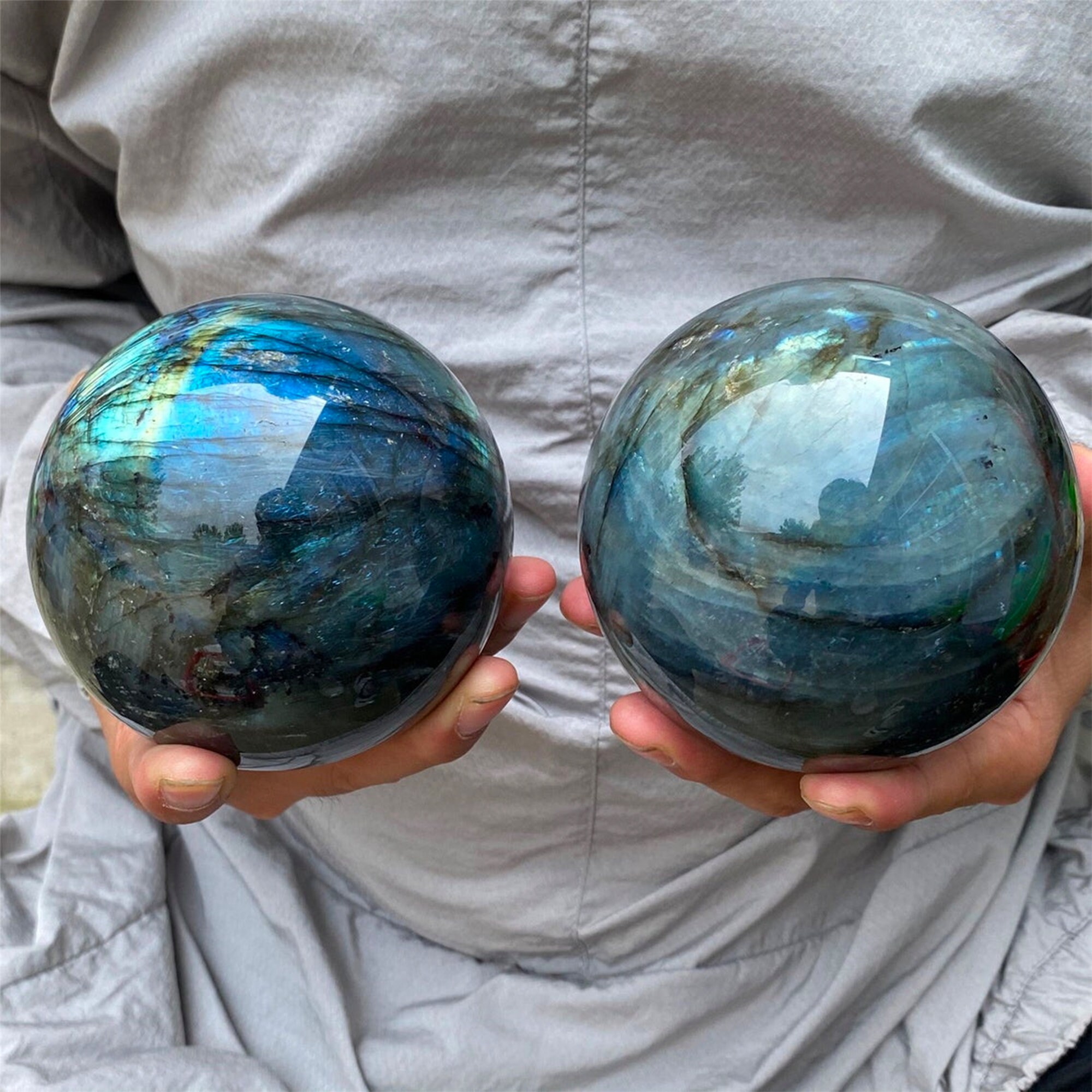 Natural Labradorite Sphere Labradorite Ball Crystal Sphere - Etsy