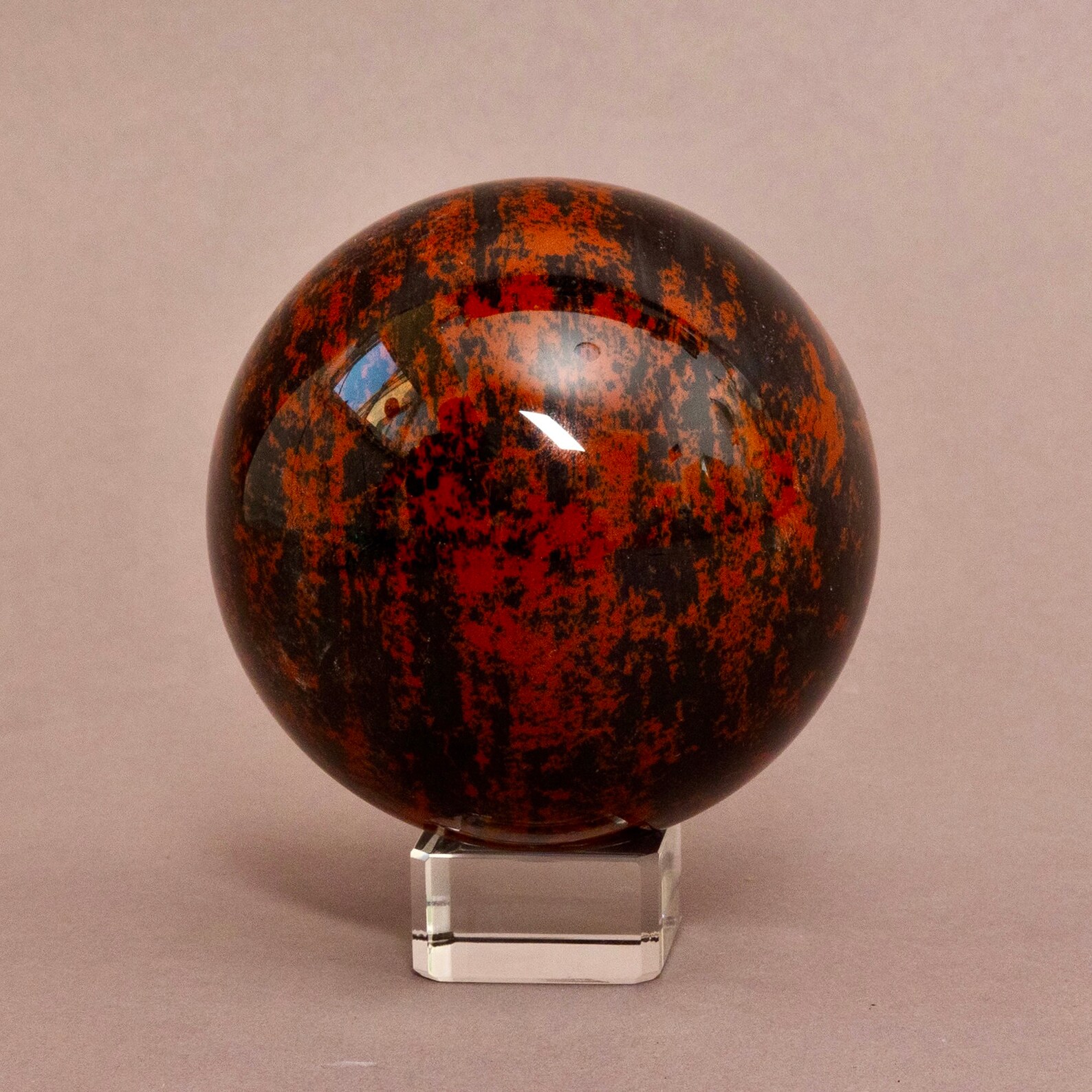 Natural Red Mahogany Obsidian Sphere Obsidian Ball Crystal Sphere 100mm ...