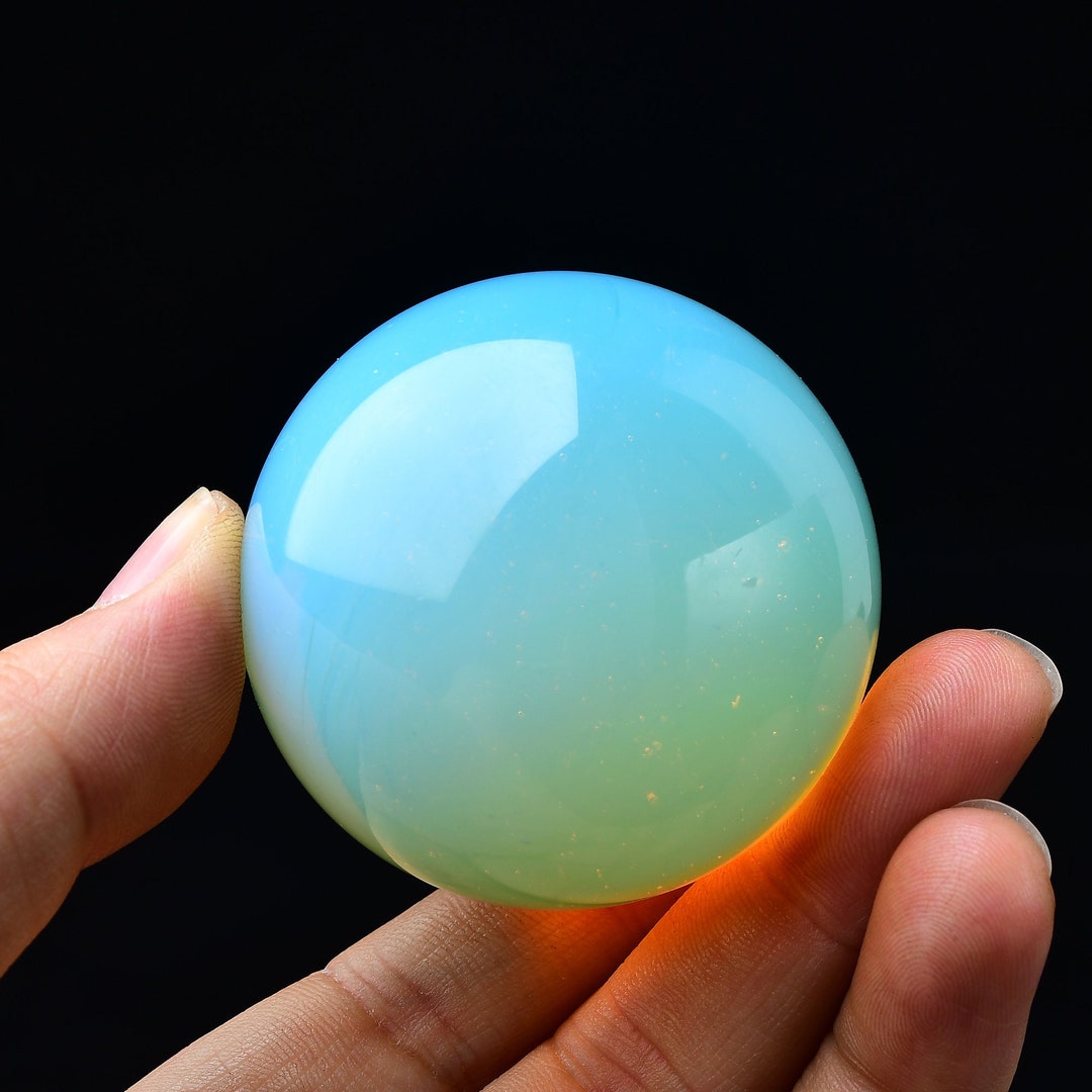 Natural Opalite Gemstone Sphere Crytal Ball 2.6 65mm Healing Crystals ...