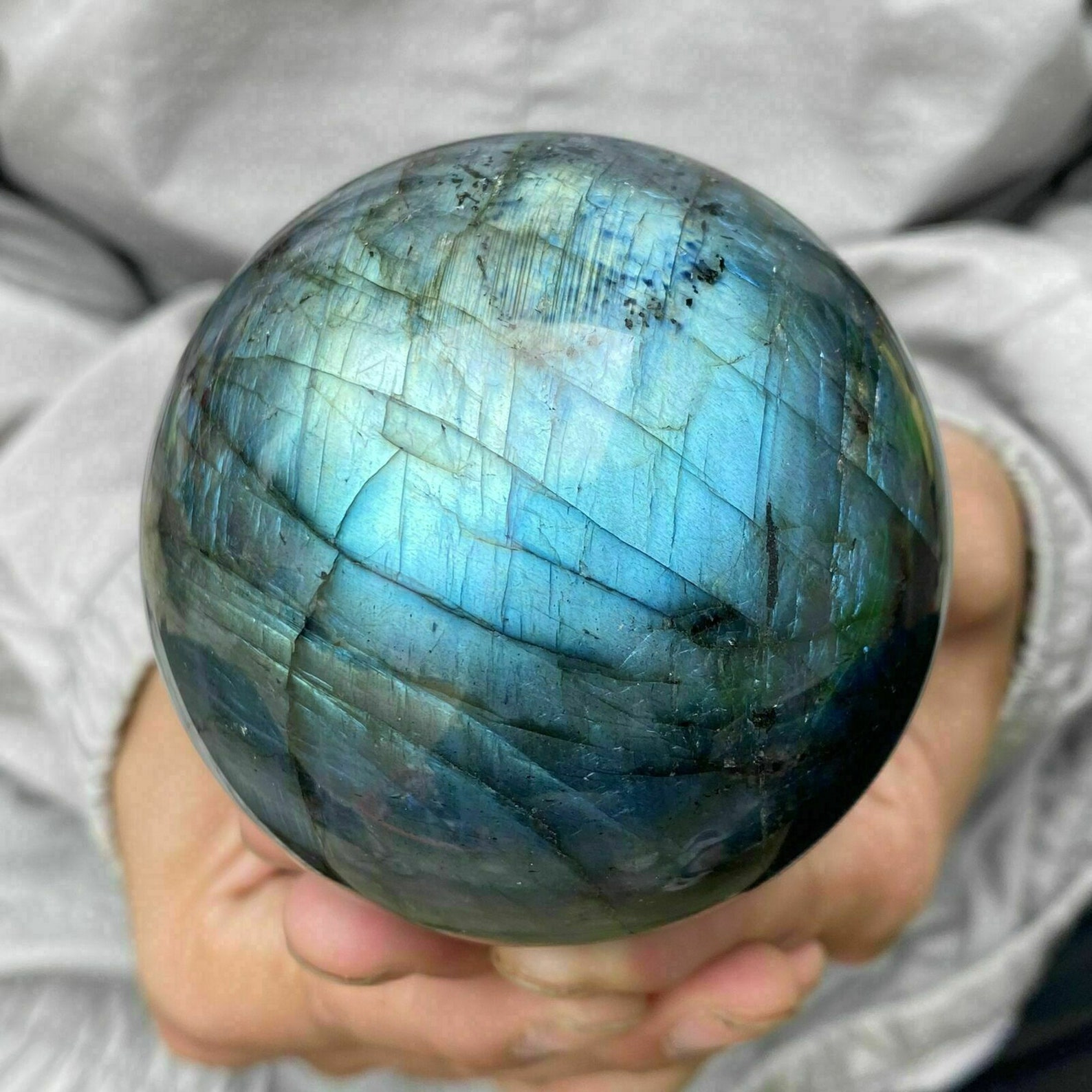 Natural Labradorite Sphere Labradorite Ball Crystal Sphere | Etsy