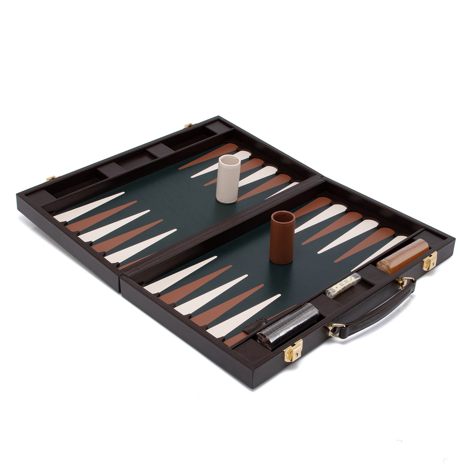 Large Size Brown Leather Backgammon Set & Premium Suitcase Shaped - Etsy