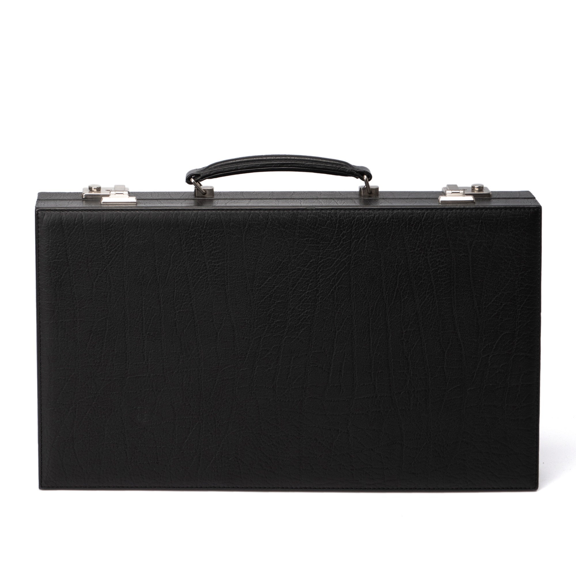 Large Size Black Leather Backgammon Set & Premium Suitcase - Etsy