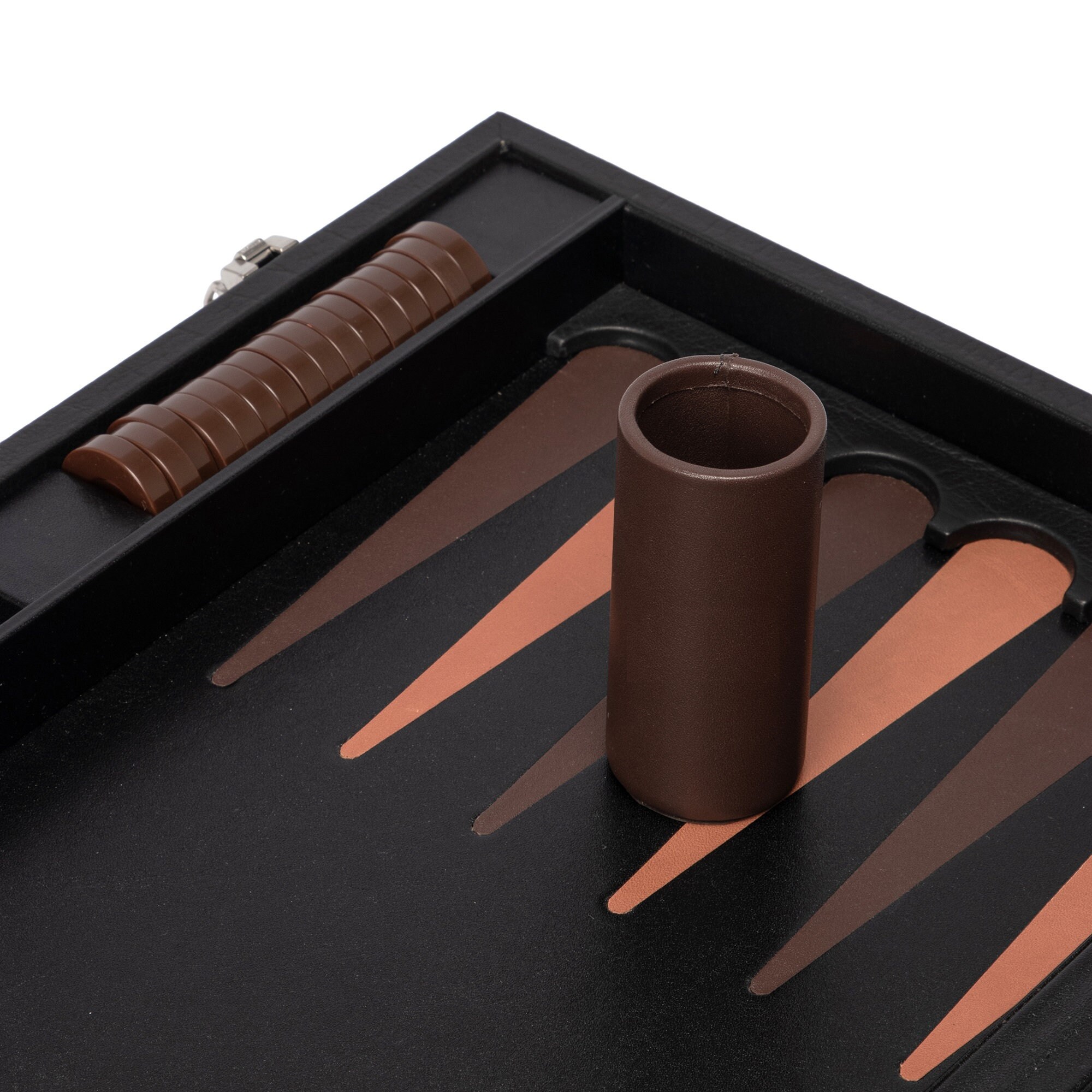 Large Size Black Leather Backgammon Set & Premium Suitcase - Etsy