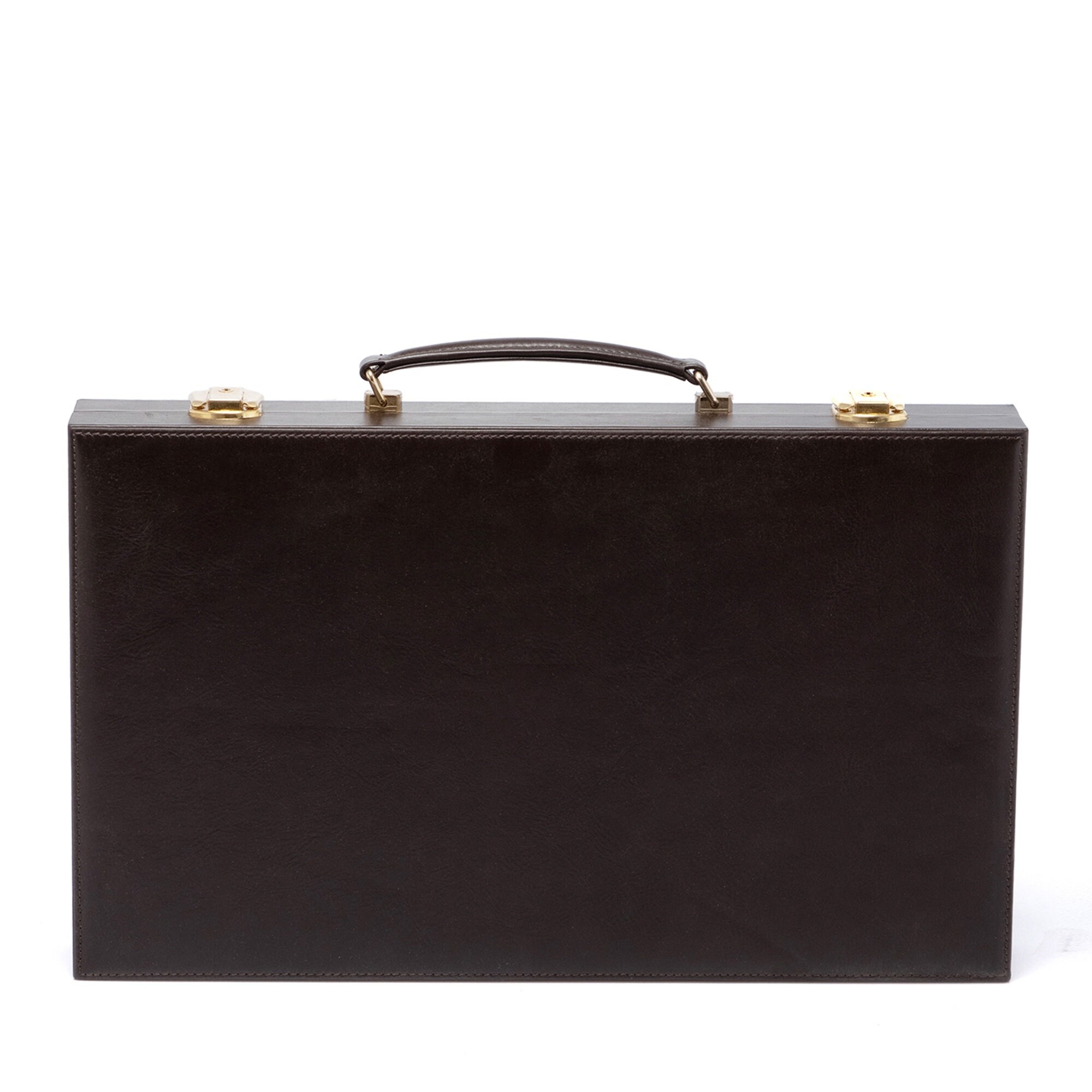 Large Size Brown Leather Backgammon Set & Premium Suitcase Shaped - Etsy