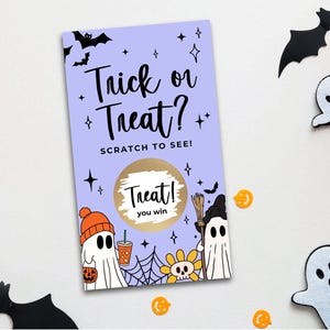 Halloween Scratch off Game Cards – 20 Pack – Trick or Treat Party ...