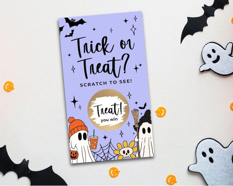 Halloween Scratch off Game Cards – 20 Pack – Trick or Treat Party ...