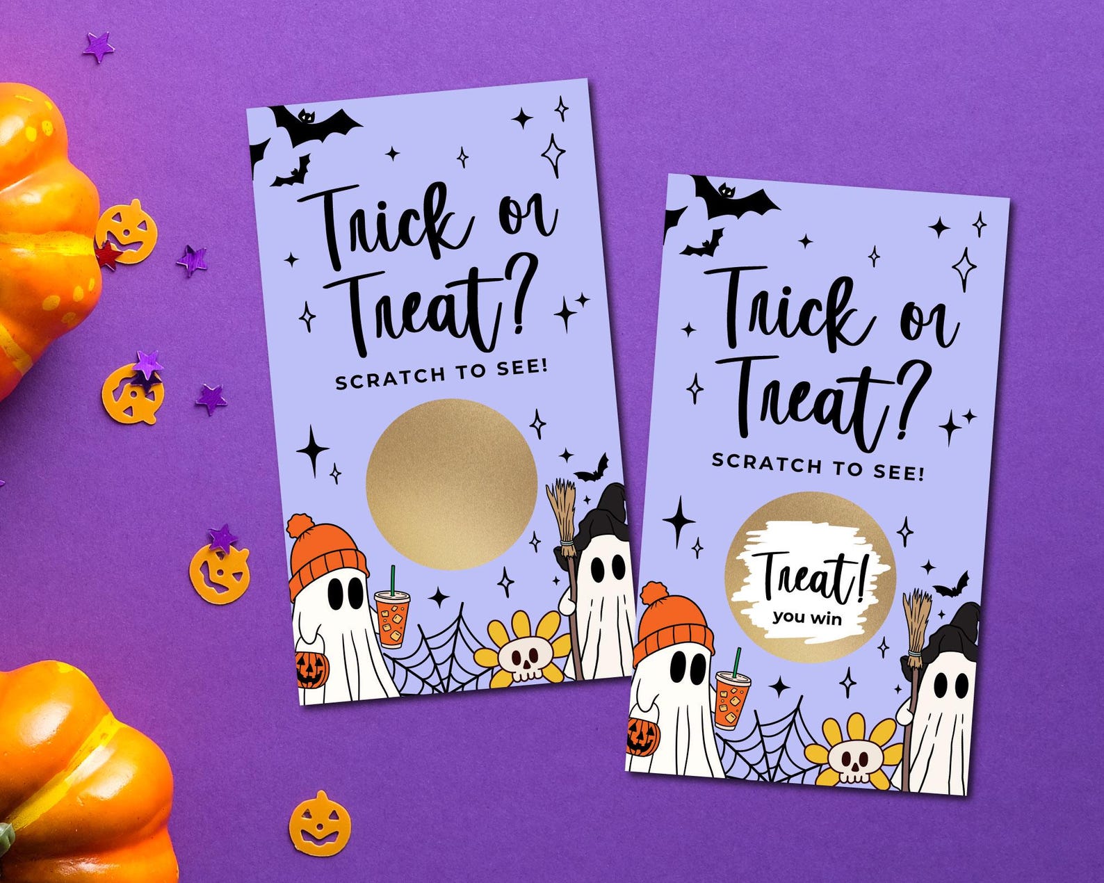 Halloween Scratch off Game Cards – 20 Pack – Trick or Treat Party ...
