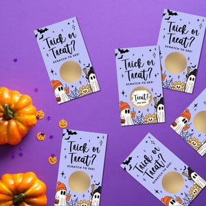 Halloween Scratch off Game Cards – 20 Pack – Trick or Treat Party ...