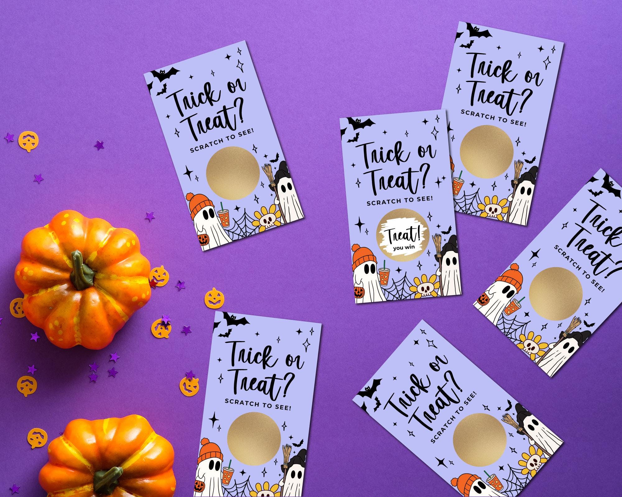 Halloween Scratch off Game Cards – 20 Pack – Trick or Treat Party ...