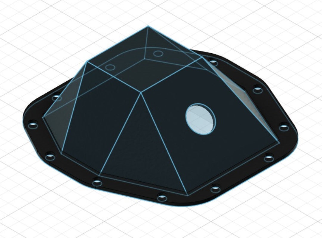 Wrangler JL and JT Gladiator M220 Differential Cover DXF File (digital ...