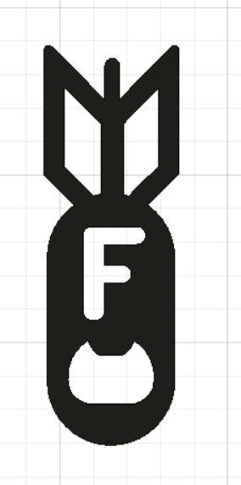 DXF File Digital Download for F-bomb Bottle Opener this is Only a File ...
