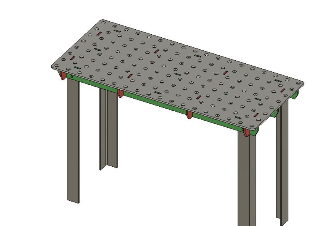 Welding Fabrication Table DXF File: 36" X 16" (digital Download) - Etsy