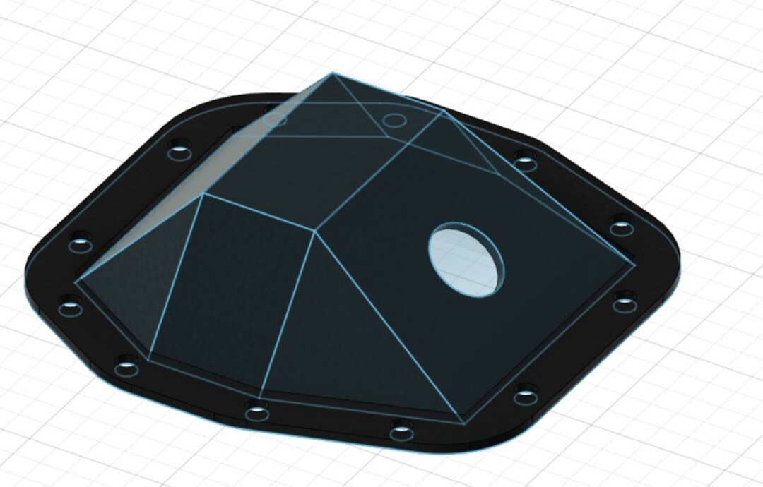 Wrangler JL M186 Differential Cover DXF File (digital Download) - Etsy
