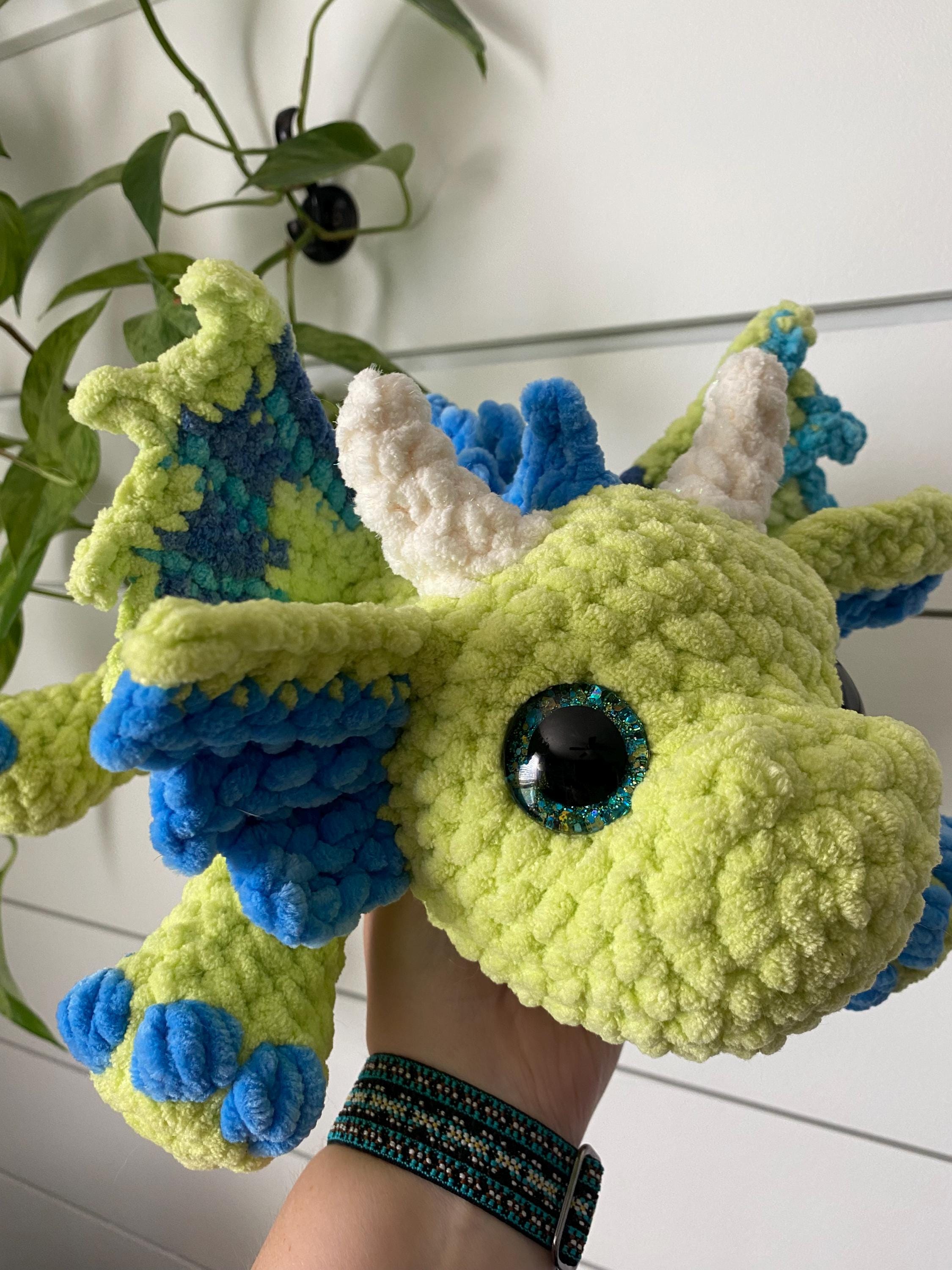 Crochet Dragon Plush: Large Cuddly Stuffed Animal - Etsy