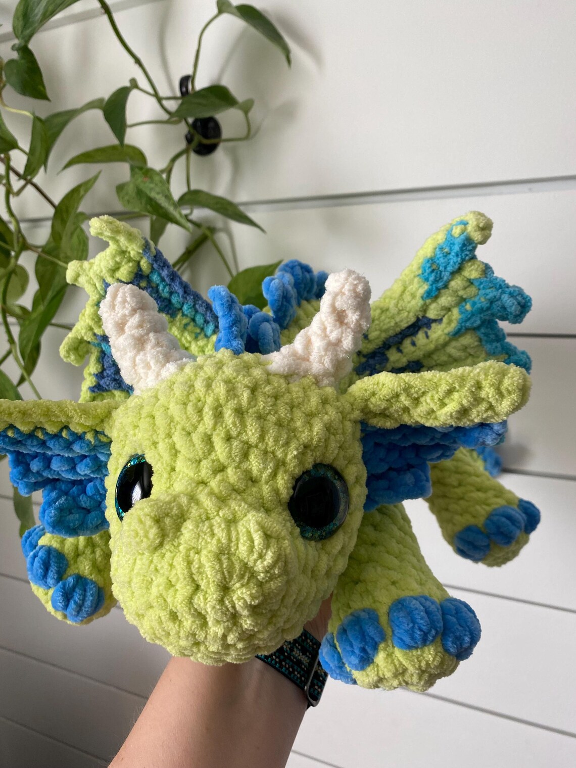 Crochet Dragon Plush: Large Cuddly Stuffed Animal - Etsy