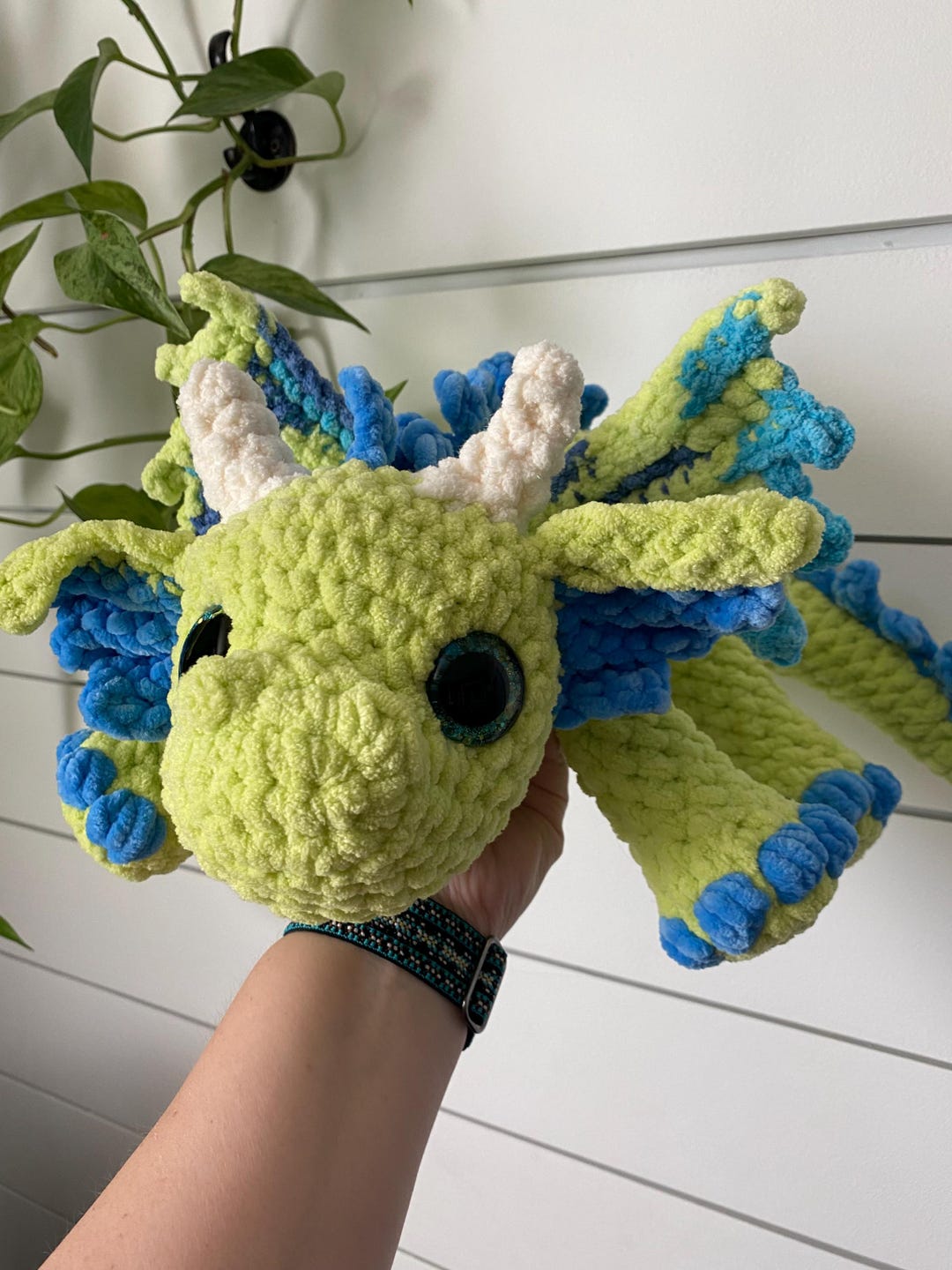 Crochet Dragon Plush: Large Cuddly Stuffed Animal - Etsy