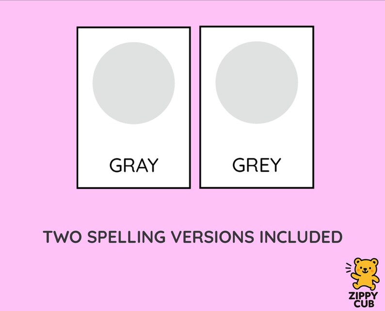 Colors Flash Cards, Printable Preschool Toddler Baby Learning Card Set ...