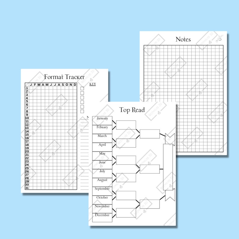 Reading Planner Printable Reading Journal Book Planner Reading Log Book ...