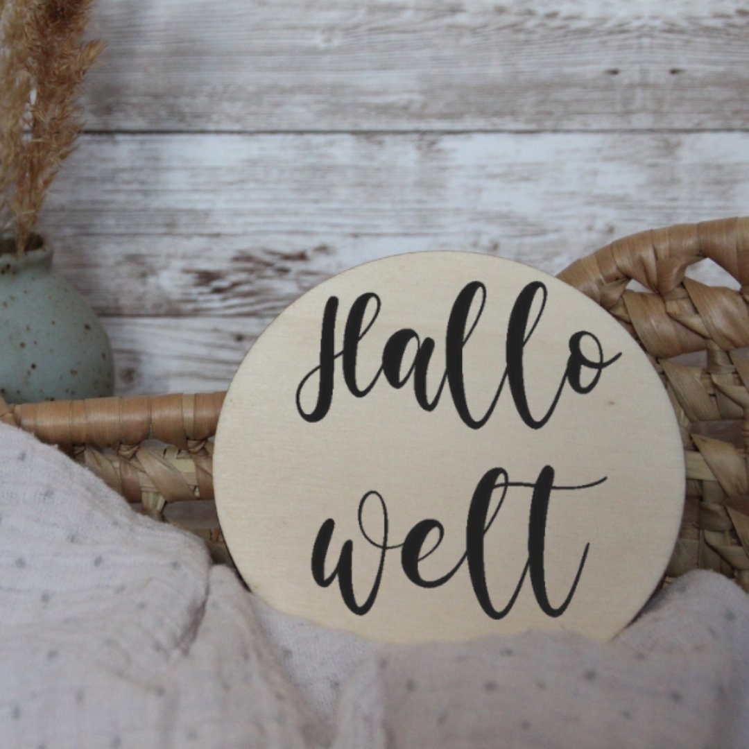 Hello World Milestone Map as a Photo Accessory for Unforgettable Baby ...