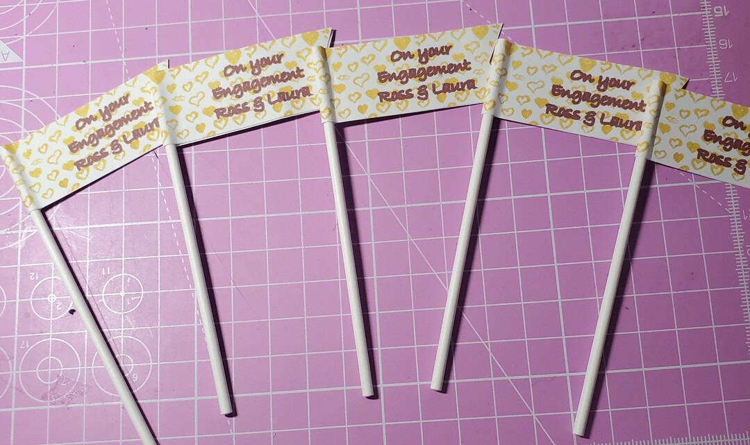 Cup Cake Flags, Party Flags, Food Flags, Celebration, Custom Text - Etsy UK