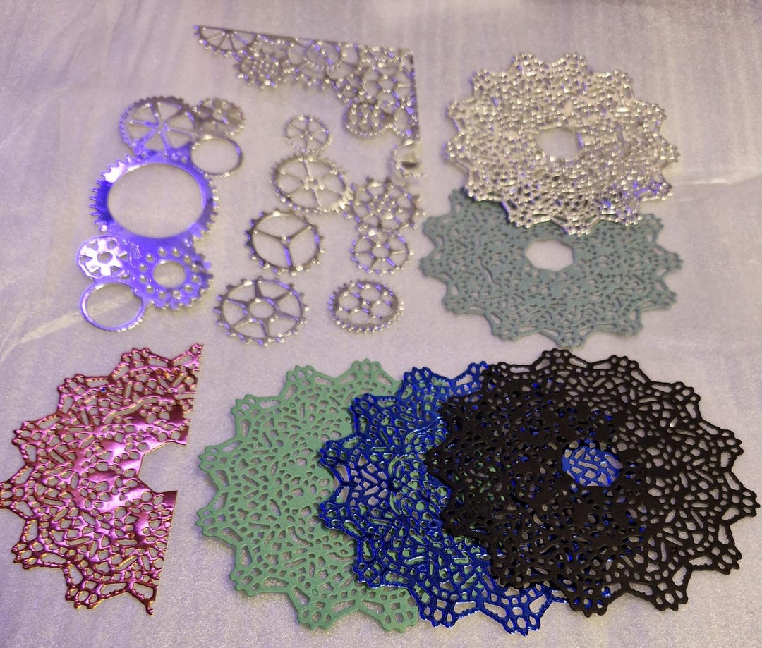 Steampunk Die Cut Ephemera: Cogs, Doilies, Insects, Labels - Etsy