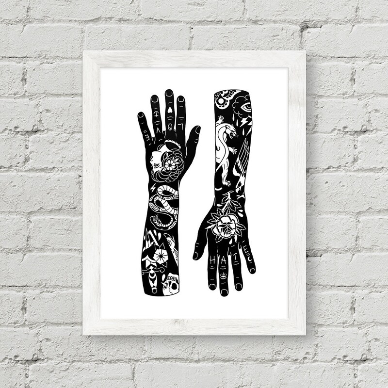 Tattoo Art Print - Etsy