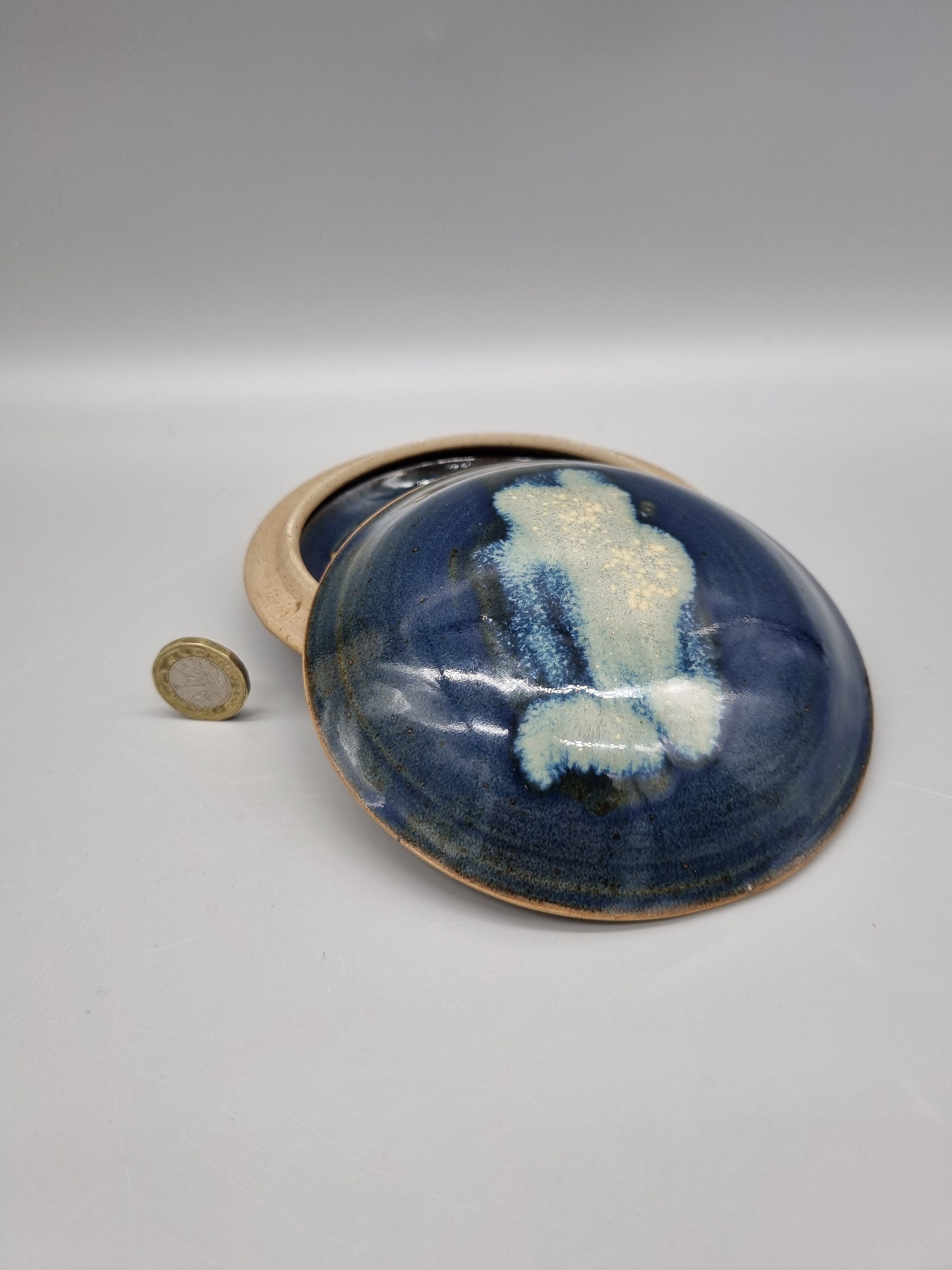 A Studio Pottery 'clam-shell' Bowl and Lid, Very Good Condition ...