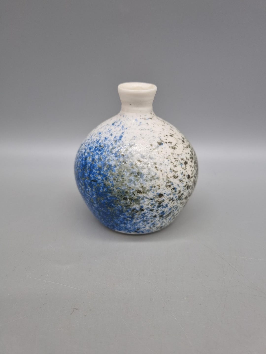 A Sarah Russell, Studio Pottery Squat Bud / Posy Vase. - Etsy