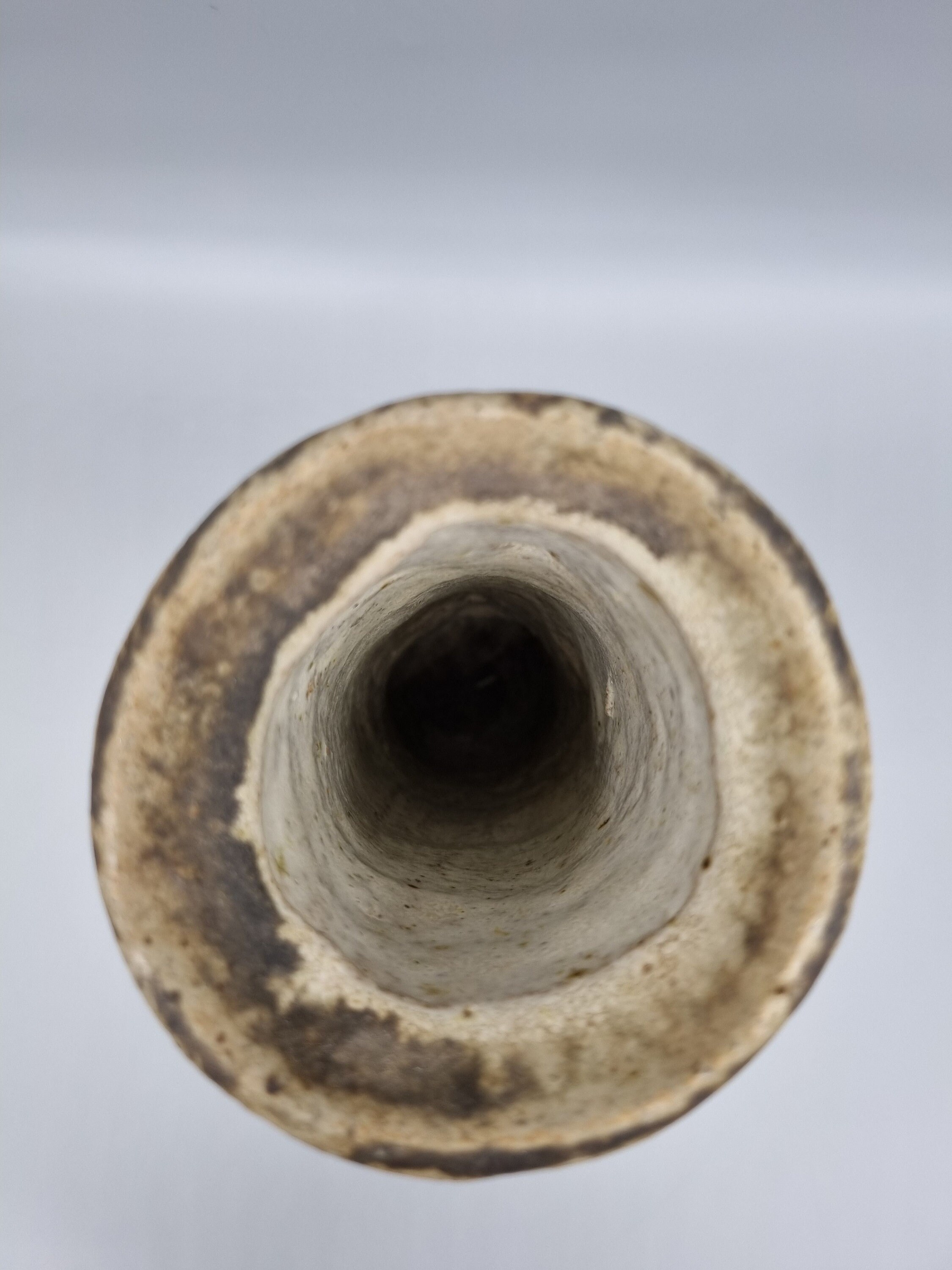 A Vintage Alan Wallwork Studio Pottery Stoneware Cylinder / Totem Vase ...