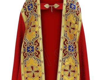 Red Cope Chasuble Vestments - Etsy