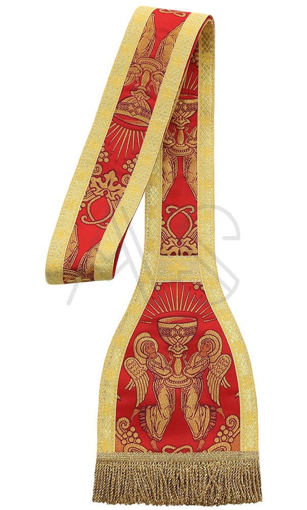 Roman Chasuble With Matching Stole, Maniple, Burse and Chalice Veil Low ...