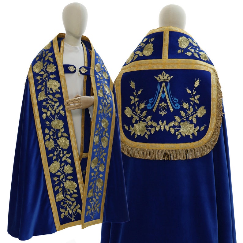 Marian Roman Cope With Matching Table - High Quality Embroidery - Etsy
