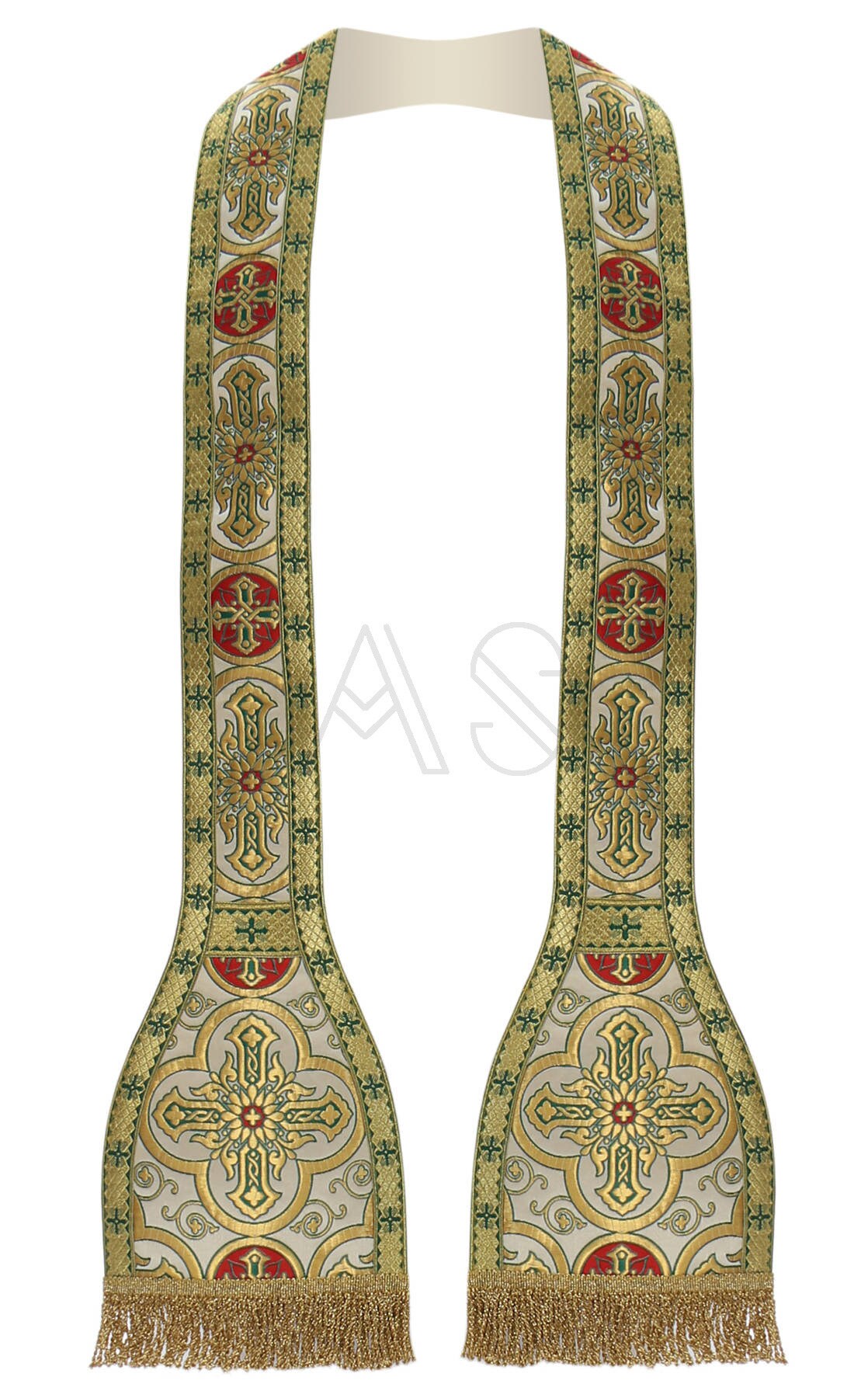 Green Roman Chasuble With Matching Stole, Maniple, Burse and Chalice ...