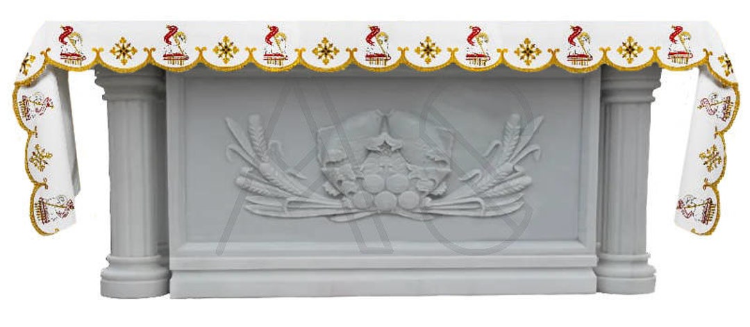 Altar Cloth With Embroidered "lamb" - Etsy