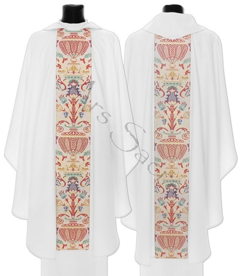 Gothic Chasuble With Matching Stole Decorated Coronation - Etsy