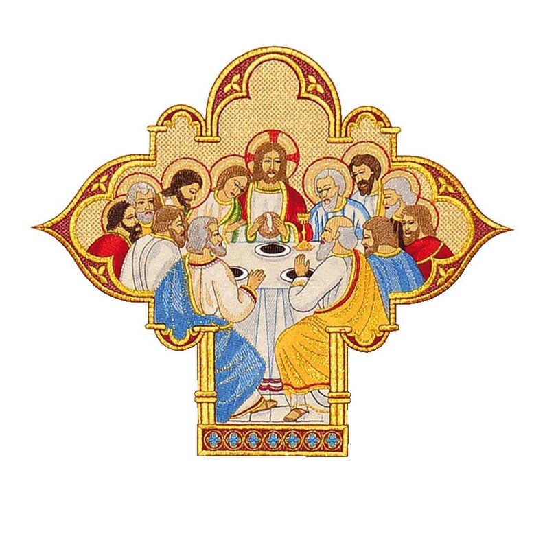 Embroidered Applique "last Supper" - Etsy