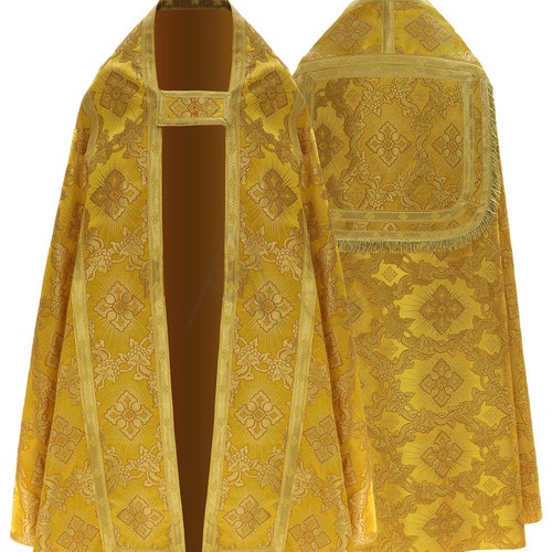Roman Style Cope With a Stole Gold Red Cope Chasuble - Etsy