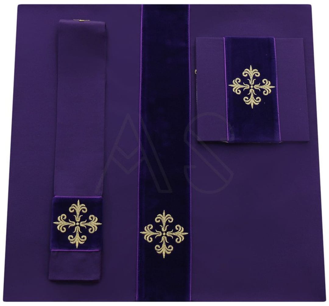 Embroidered Burse, Maniple, Chalice Veil in Gothic Style - Etsy