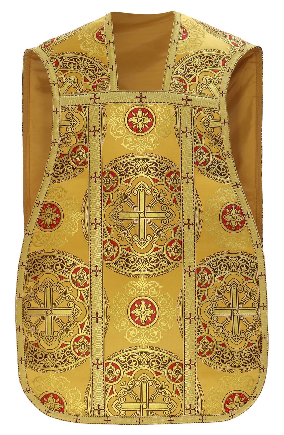 Gold Roman Chasuble With Matching Stole, Maniple, Burse and Chalice ...