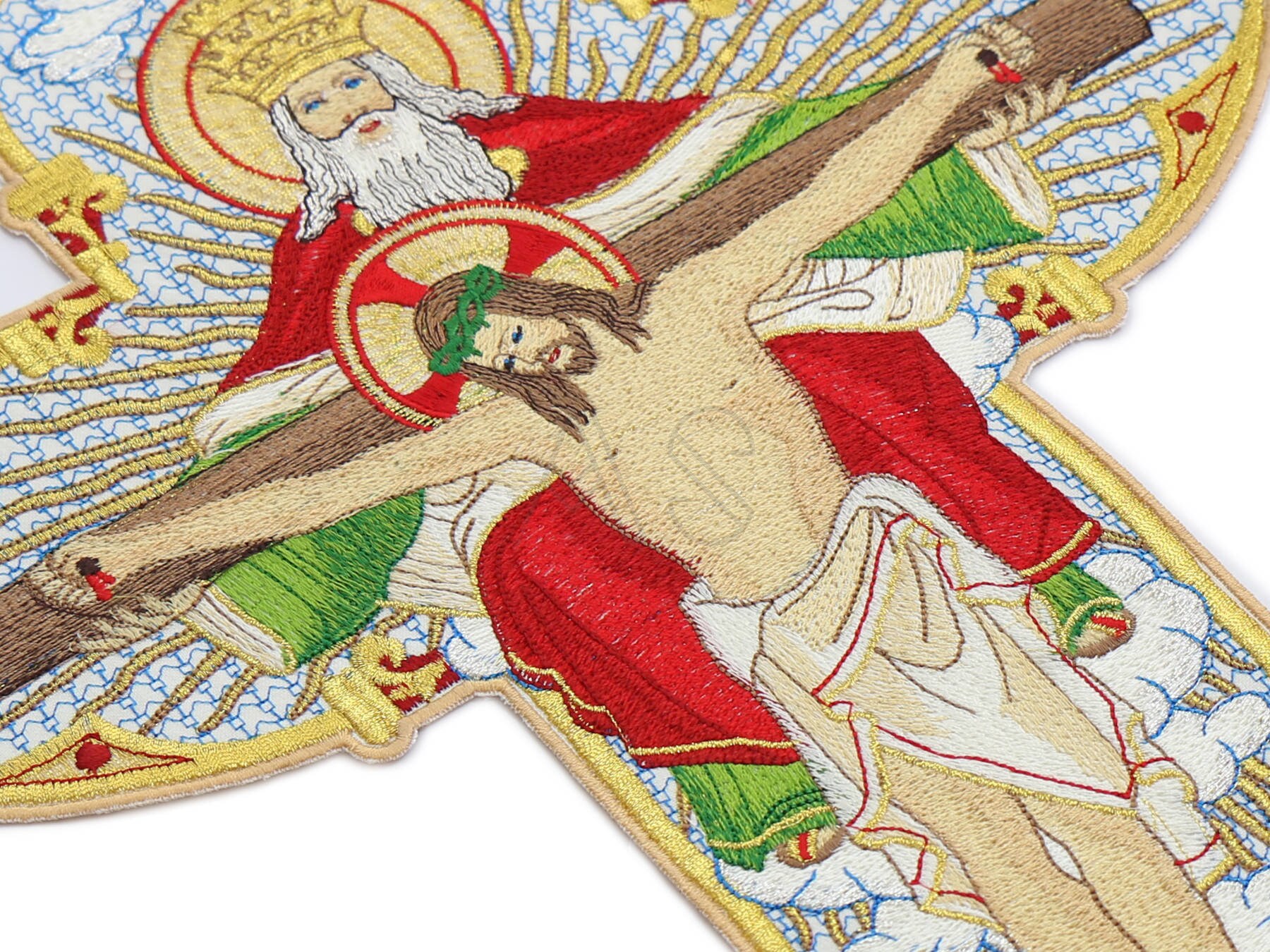 Embroidered Applique "holy Trinity" - Etsy