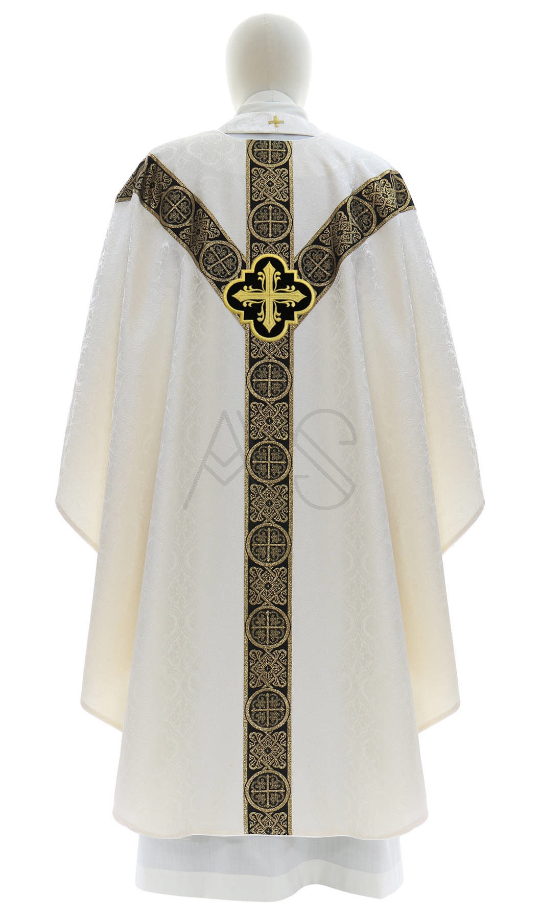 Set of Cream/black Semi Gothic Chasuble With Funeral Pall - Etsy