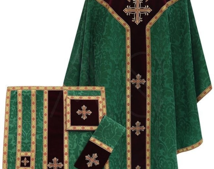 Antique French Religious Western Burse Mass Bag Pocket Chalice Burse ...