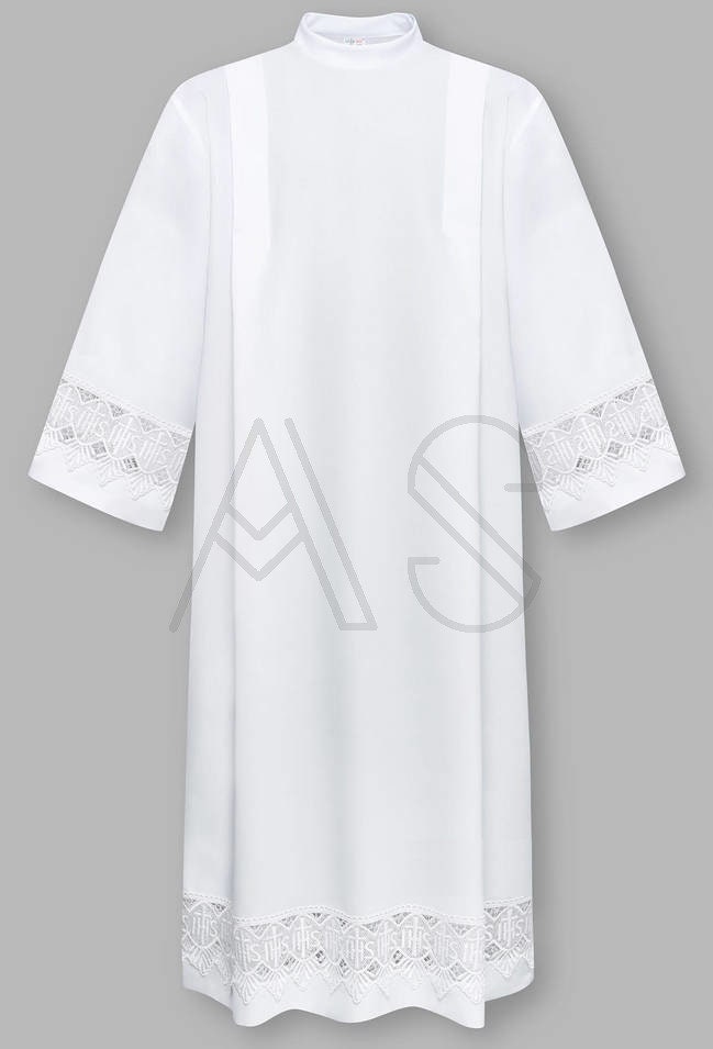 White Alb With Lace IHS - Etsy