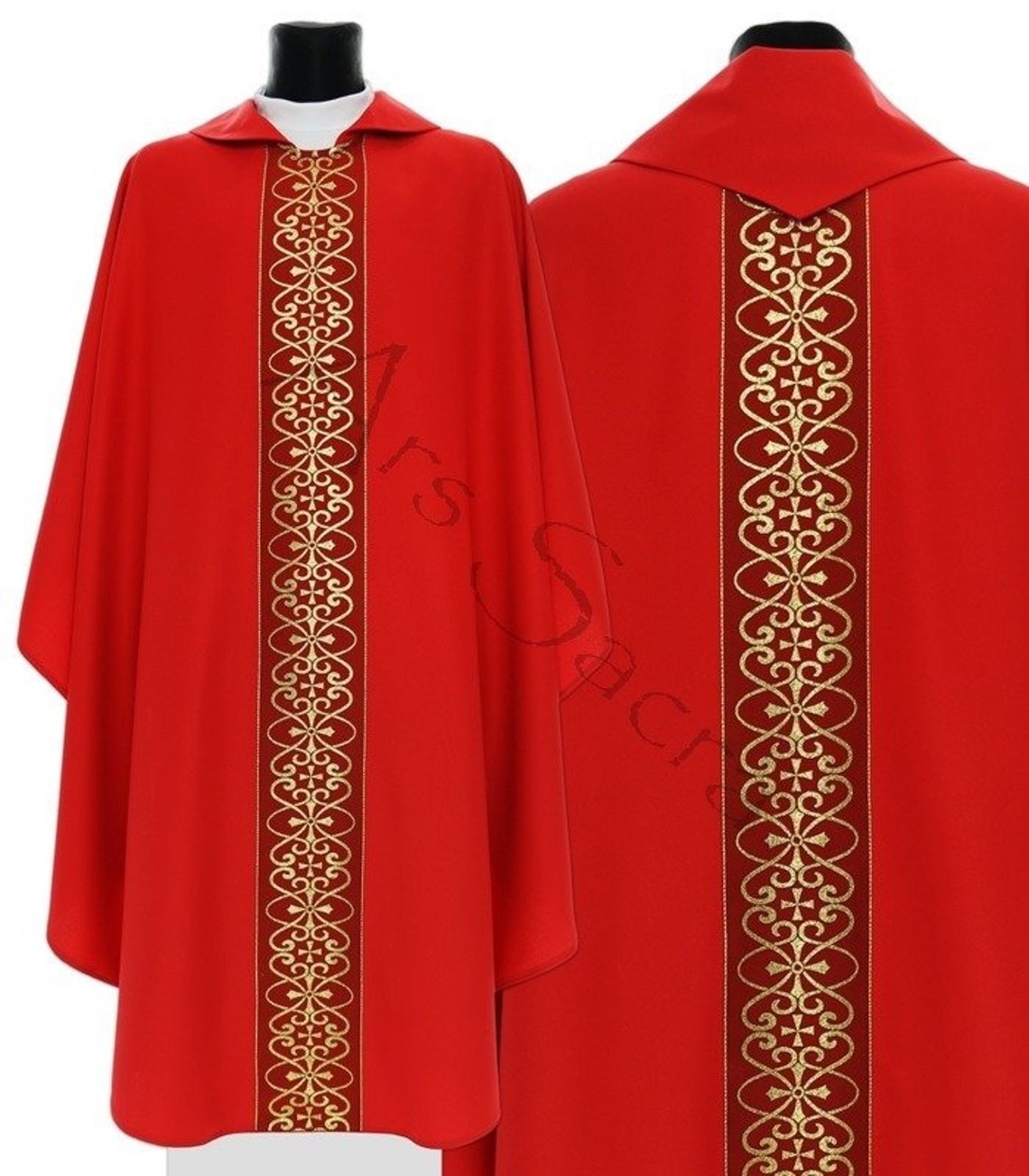 Gothic Chasuble With Matching Table All Liturgical Colors - Etsy