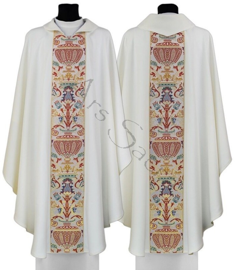 Gothic Chasuble With Matching Stole Decorated Coronation - Etsy