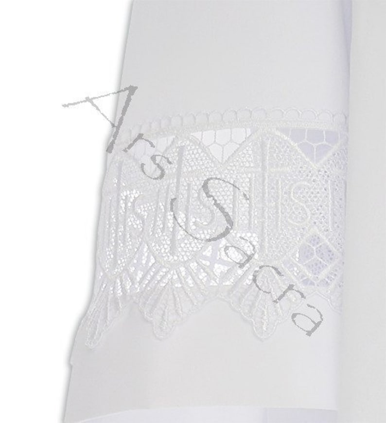 White Alb With Lace IHS - Etsy