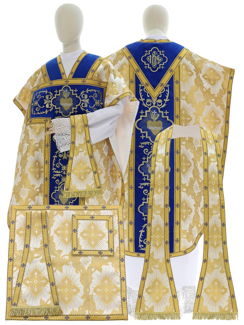 Marian Chasuble "st. Philip Neri" "heart of Jesus, Mary, Joseph" With ...