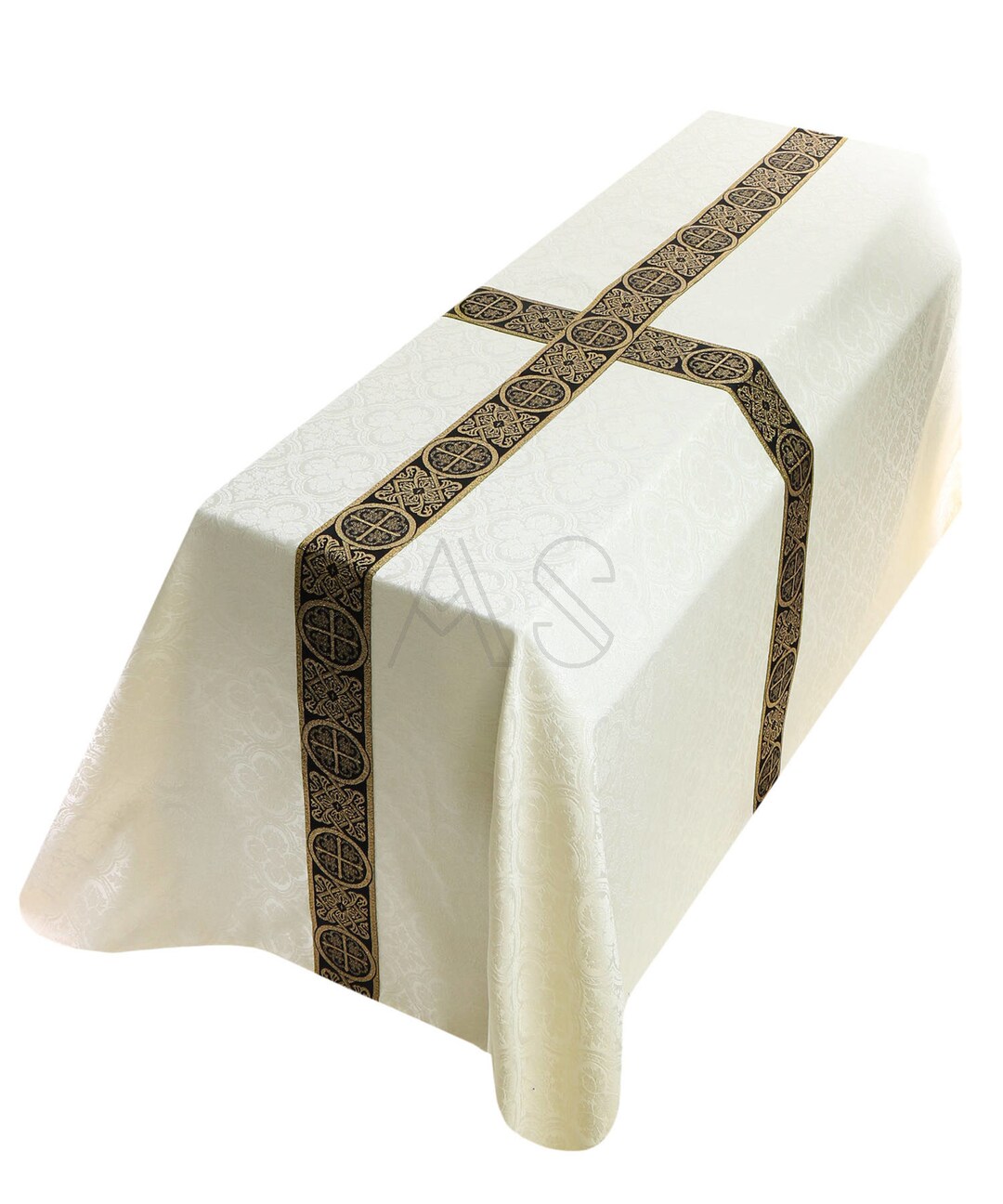 Cream Funeral Pall Decorated Gold/black High Quality Orphrey - Etsy