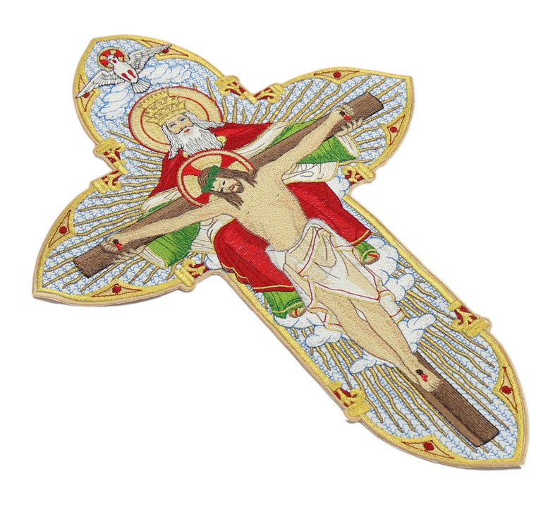 Embroidered Applique "holy Trinity" - Etsy