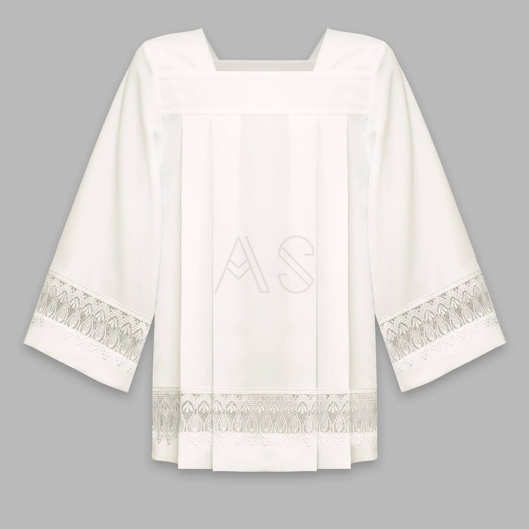 Cream Surplice/cotta With Lace - Etsy